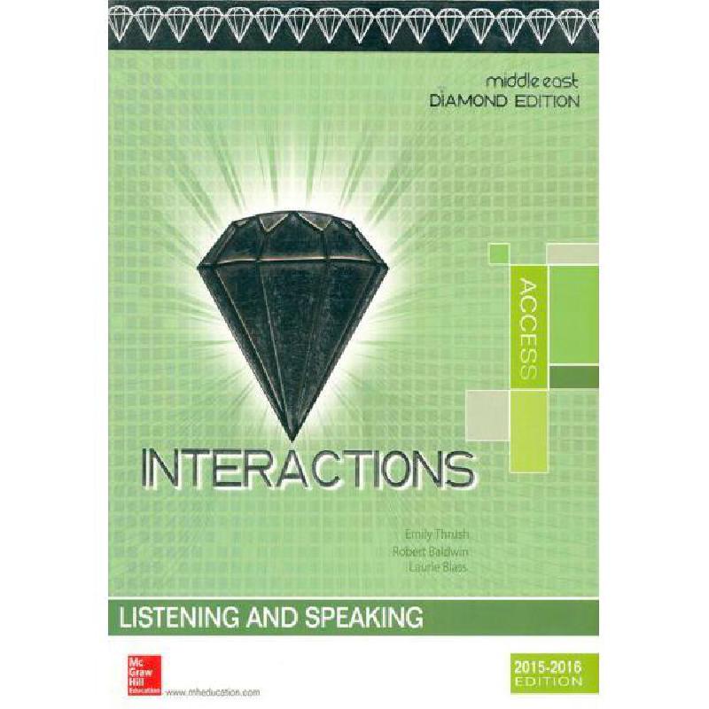 Listening and Speaking, Students Book - Diamond Edition Interactions ...
