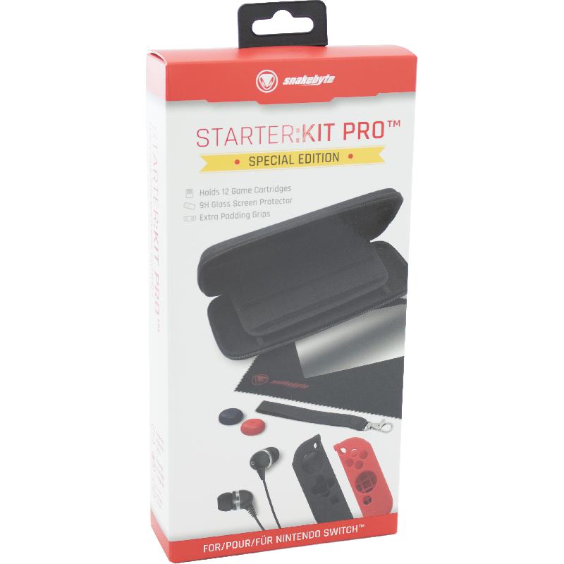 Nintendo Starter:Kit Pro Carrying Case with Hand-strap;Tempered Glass ...