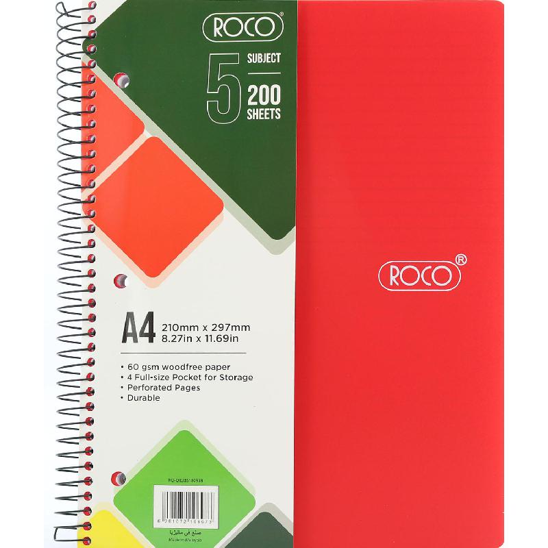 Roco Neon Notebook A4 - Jarir Bookstore KSA