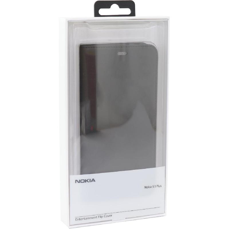 Nokia Flip Cover Mobile Case for Nokia 5.1 Plus Black Nokia