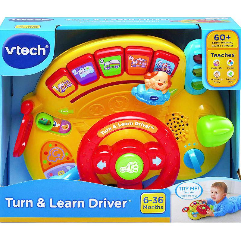 VTech Baby Turn & Learn Driver Preschool Learning Activity Set Below 1 ...