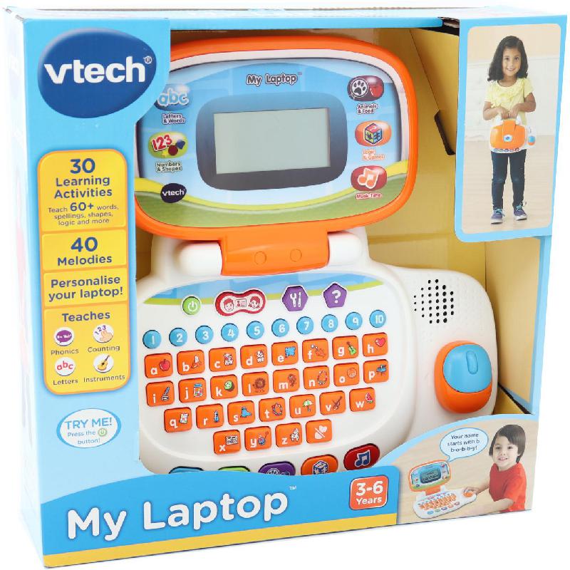 VTech Preschool My Laptop Educational Laptop White/Orange - Jarir ...