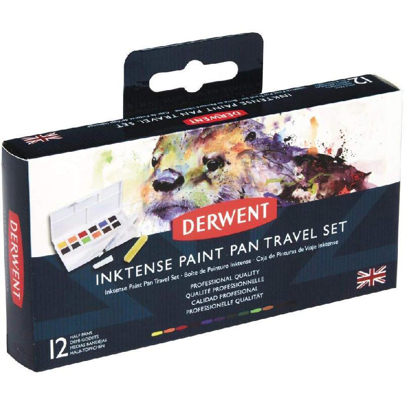Derwent Inktense Paint Pan Travel Set Watercolor Set - Jarir Bookstore KSA