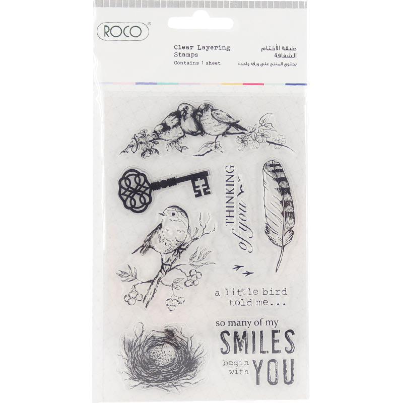 Roco Layering Stamp, Birds and Key, Clear price in Saudi Arabia | Jarir ...