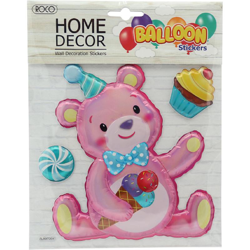 Roco Home Decor Balloon, Teddy Bear Decorative Stickers - Jarir ...