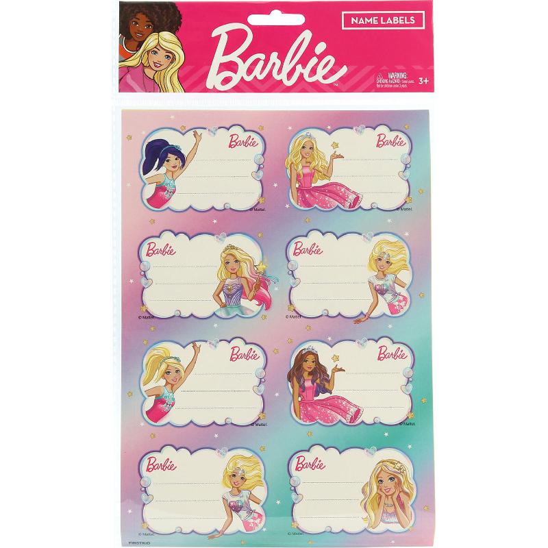 Mattel Barbie Sticker Label Jarir Bookstore KSA