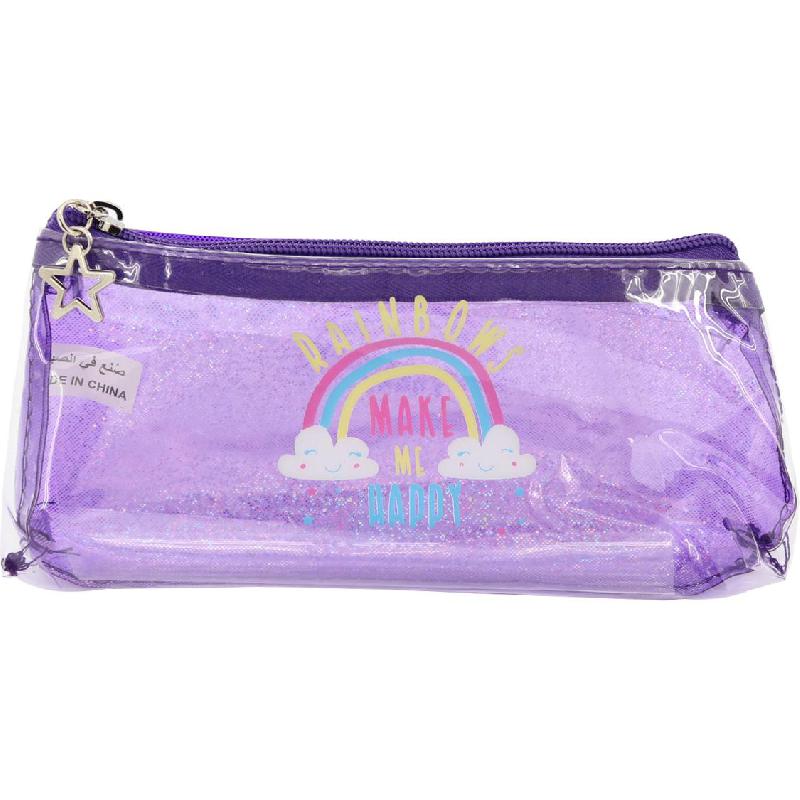 Soft Pencil Case Rainbow "Make Me Happy" - Jarir Bookstore KSA