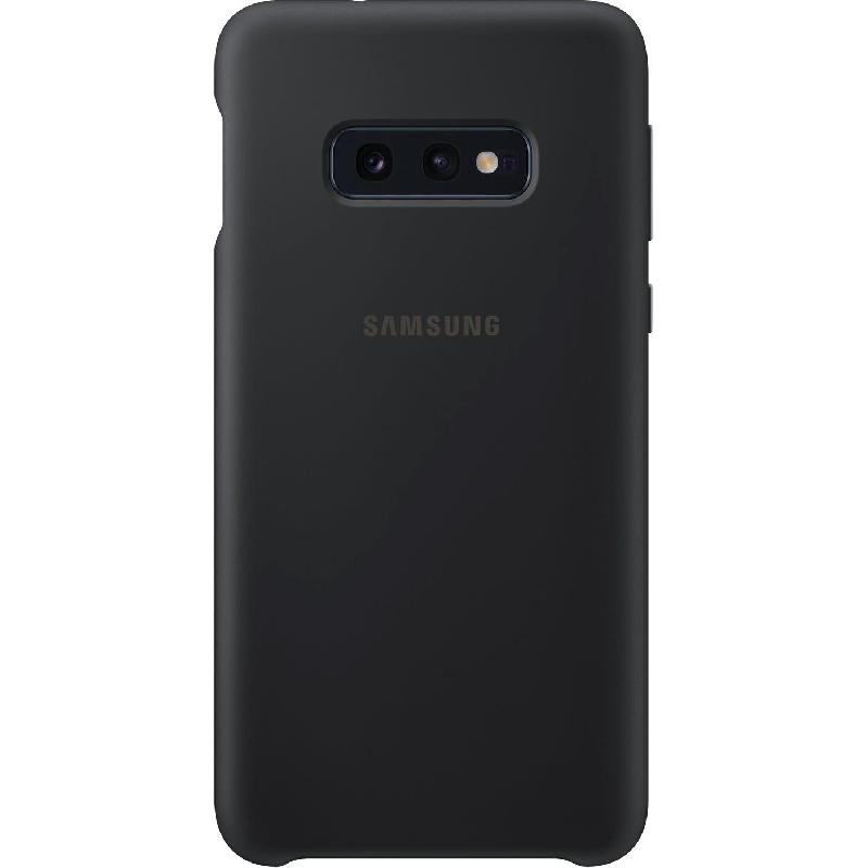 Samsung Silicone Back Cover Mobile Case for Samsung Galaxy S10e Black ...