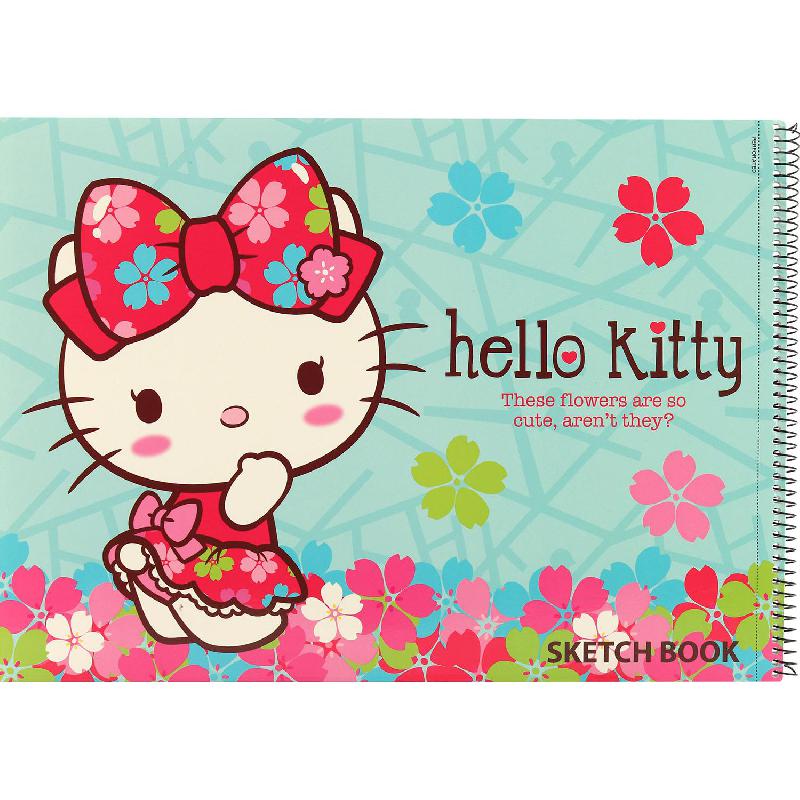 Hello Kitty Sketch Book Aqua/Pink 24 X 34 cm - Jarir Bookstore KSA