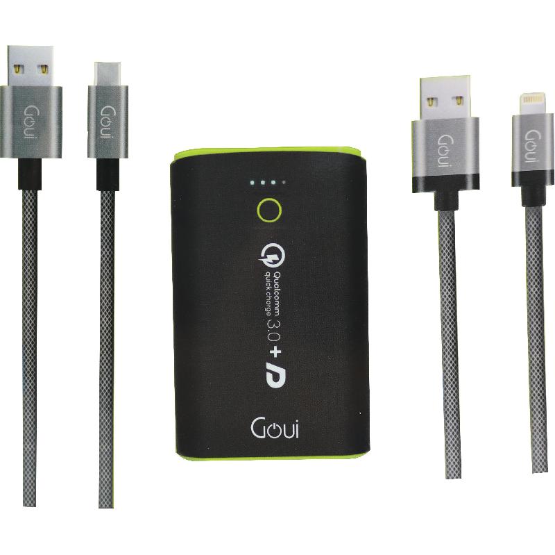 Goui Portable Battery + Sync Cable Smartphone Accessory Bundle at Jarir ...