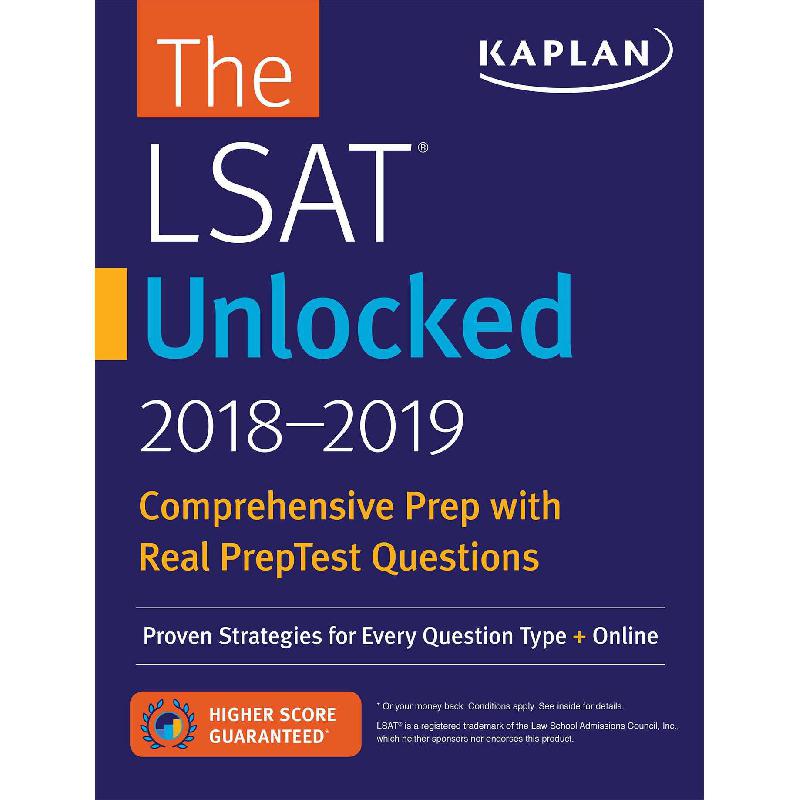 2018-2019, Comprehensive Prep with Real PrepTest Questions Kaplan LSAT ...