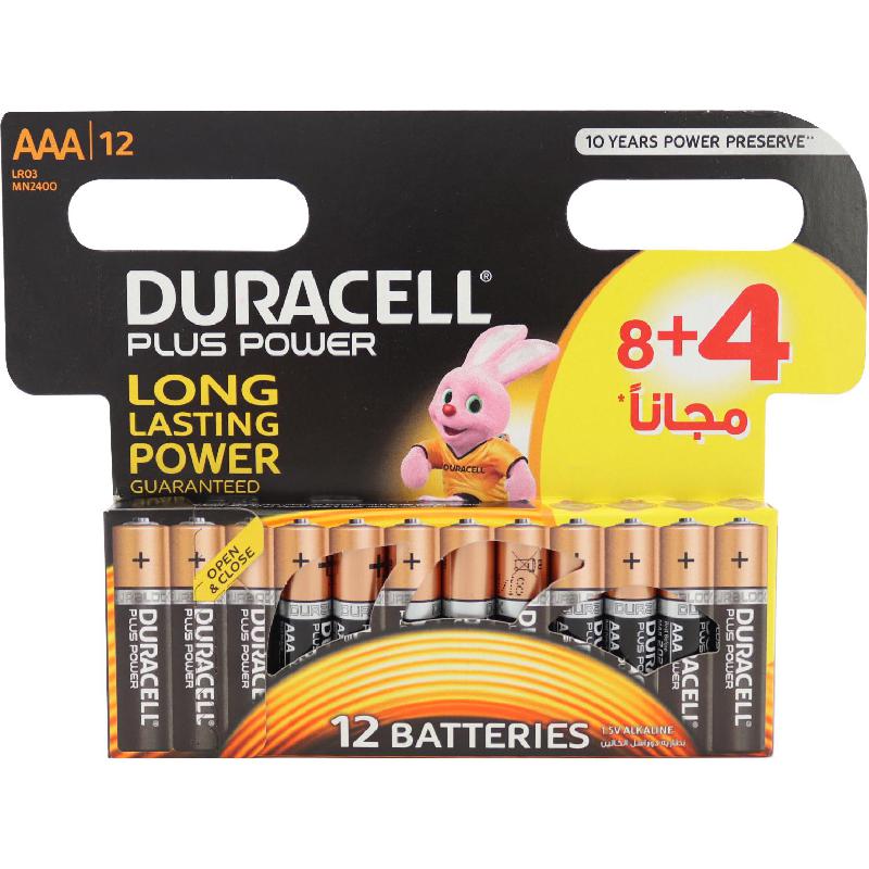 Duracell Plus Power AAA Multipurpose Battery 1.5 Volts - Jarir ...