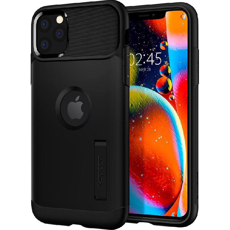 Spigen Slim Armor Back Cover Mobile Case for iPhone 11 Pro Black Spigen