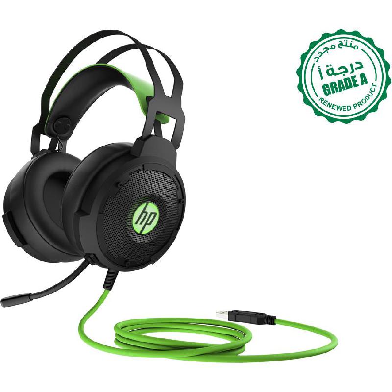 HP Pavilion 600 Gaming Headset Wired Black/Green Renewed Grade A ...
