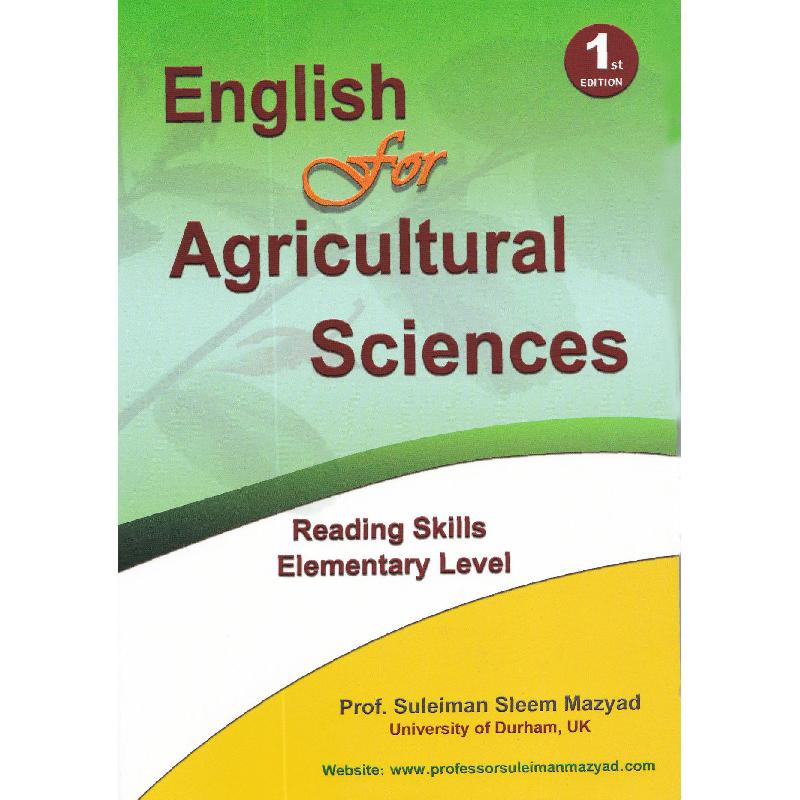 English for Agricultural Sciences Reading Skills, 1st Edition Suleiman ...