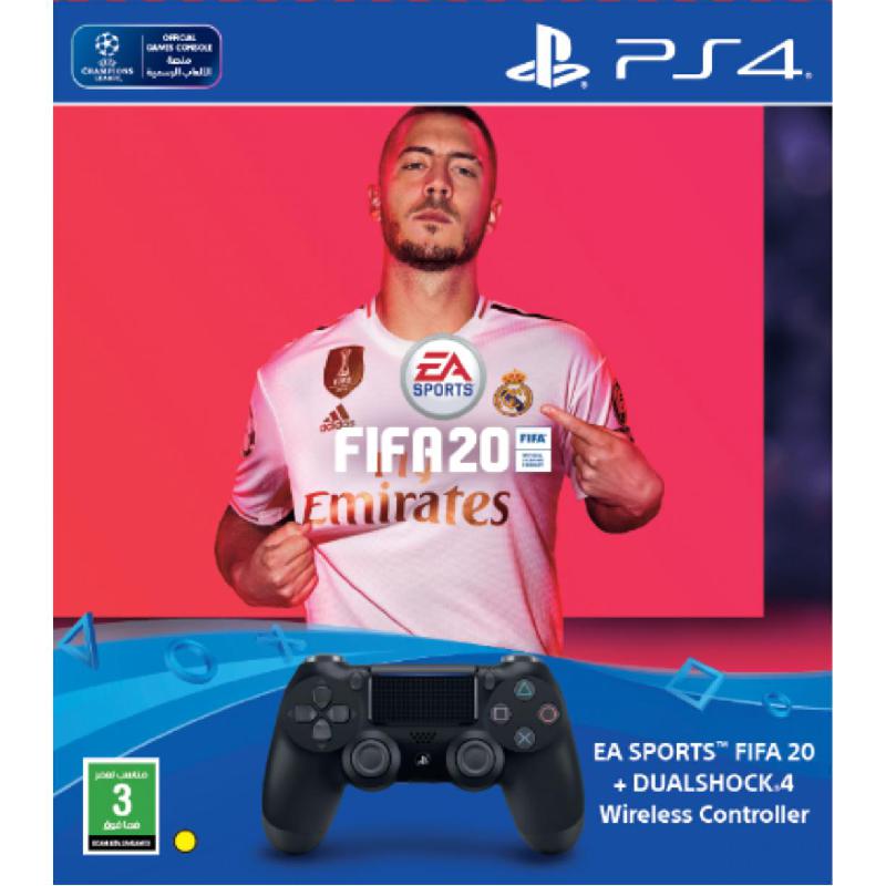 Sony DualShock 4 DualShock 4 + Fifa 20 Controller Wireless Black ...