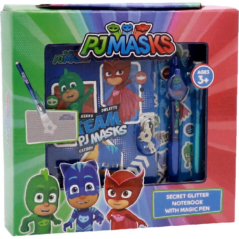 Disney PJ Masks Secret Glitter Notebook with Magic Pen Organizer ...