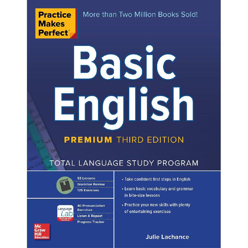 Basic English, 3rd Edition Practice Makes Perfect Julie Lachance - Jarir.com KSA