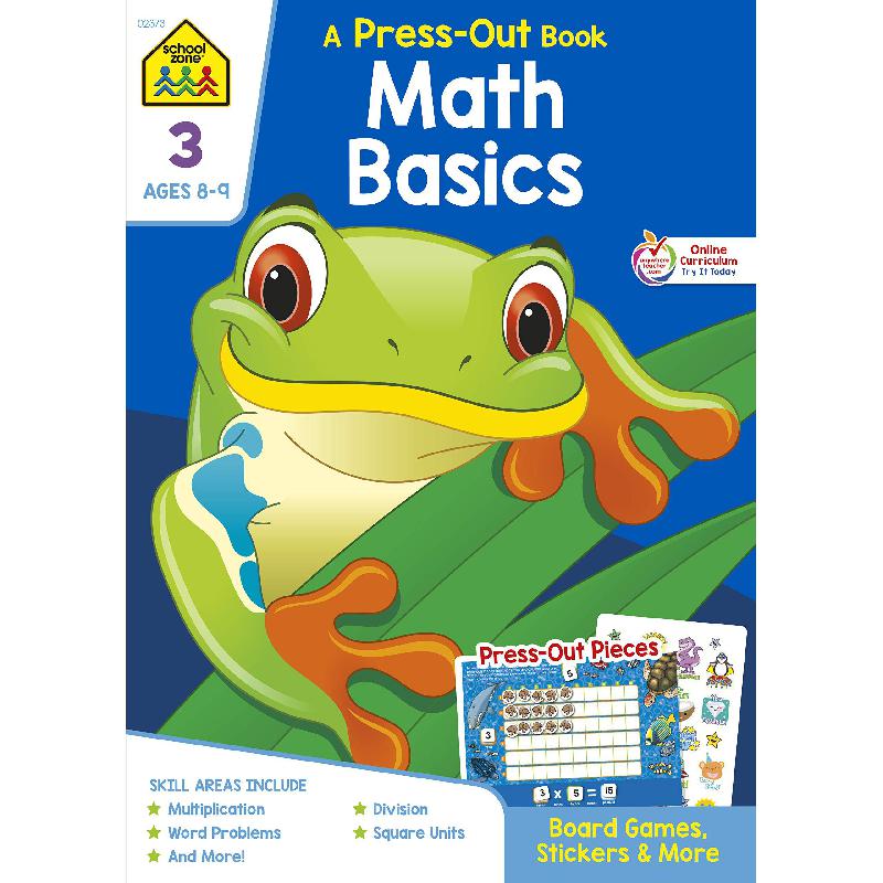 Math Basics 3 Press-Out Book Staffs of School Zone - Jarir.com KSA