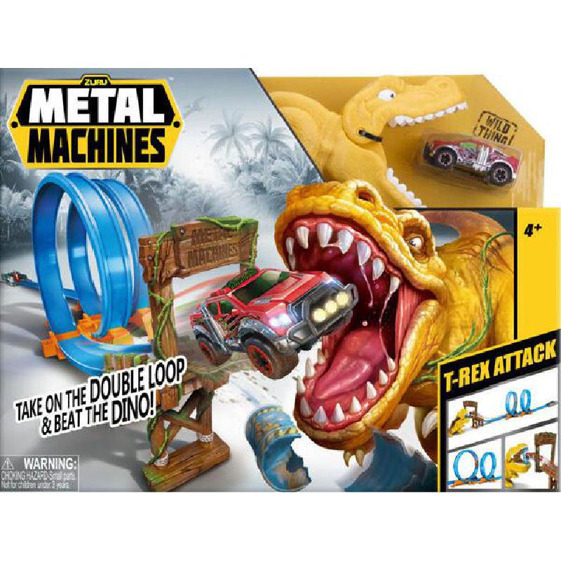 Zuru Metal Machines T-Rex Attack, Double Loop and Jump Playset ...