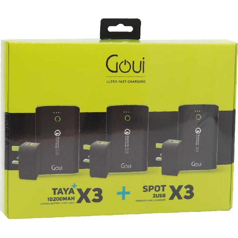 Goui Kit: Power Bank Power Bank Bundle Quick Charge 10200 mAh Dual USB ...
