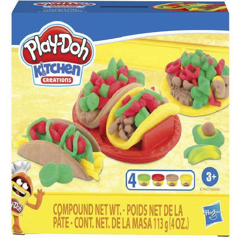 Play-Doh Kitchen Creations Taco Time Playset Activity Dough Playset ...